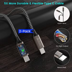 S22 S23 Ultra Charger Type C, SCRUAK 45W PPS Super Fast USB-C Wall/Car Charger for Samsung Galaxy S23 Ultra/S23+/S23/S22 Ultra/S22+/S22/S21/S20/Note 20/Note 10+(with 2X 3.3FT 5A Type C Cable)