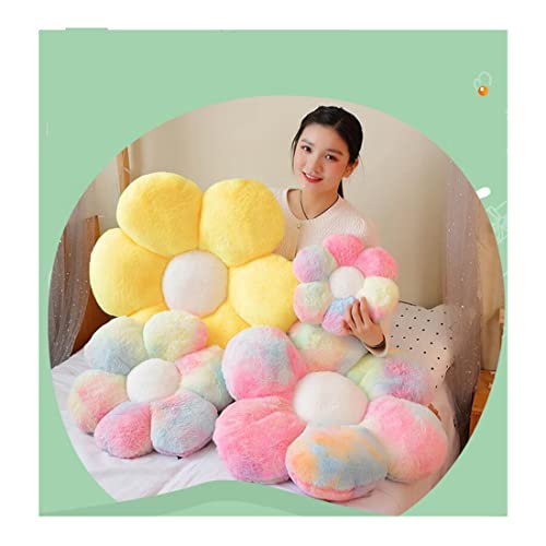 Flower Pillow Cute and Healthy Leisure and Comfortable Home Pillow Cushion Cushion Auto Supplies Office Supplies (50cm, White 02)