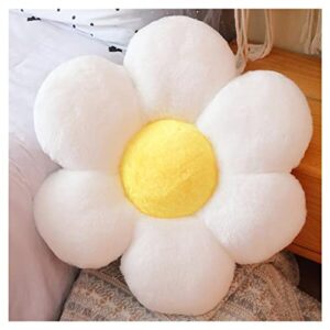 Flower Pillow Cute and Healthy Leisure and Comfortable Home Pillow Cushion Cushion Auto Supplies Office Supplies (50cm, White 02)