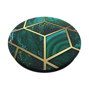 Geometric Watercolor Green Phone Popper PopSockets Swappable PopGrip