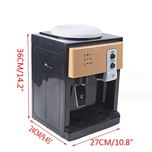 Desktop Electric Hot Cold Water Cooler Dispenser Top Loading Countertop Drinking Machine Auto-Temperature Control Office Home 110V