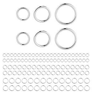 sterling silver jump rings for jewelry making 4mm 5mm 6mm 925 sterling silver open jump rings for diy（60 pcs）