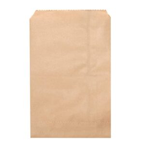 Tendwarm 100 Pcs 4x6 Inches Brown Kraft Paper treat Bags Flat favor bag for Party Wedding Small Gift bag