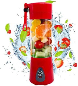 portable blender personal size blender usb 4000 mah rechargeable with 6 blades smoothies,380ml juicer cup 5 core pb 01