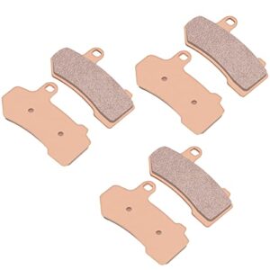 klwzh front and rear brake pads for 2008-2018 harley touring flhtcu ultra classic electra glide flhx street glide 2008-2015 road king road glide electra glide v-rod street rod night rod