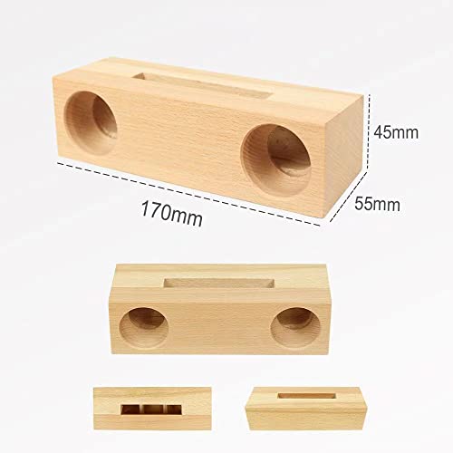 Sound Amplifier Speaker and Cell Phone Stand Holder,Natural Wooden Loudspeaker Desktop Mobile Phone Holder