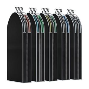 toshison hanging garment bags, 5 pcs suit bag with 6.3" gusset, garment bags for storage, garment bags for hanging clothes, suit bags for closet storage, suit cover for clothes