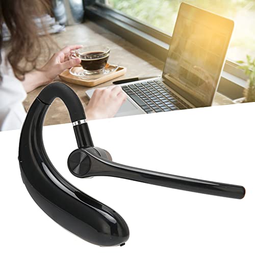 Single Ear Bluetooth Headset, Stylish Lightweight Bluetooth Earpiece V5.0 Wireless Noise Cancelling Bluetooth Headphones for Driving Business Office, for iPhone for Android Cell Phones