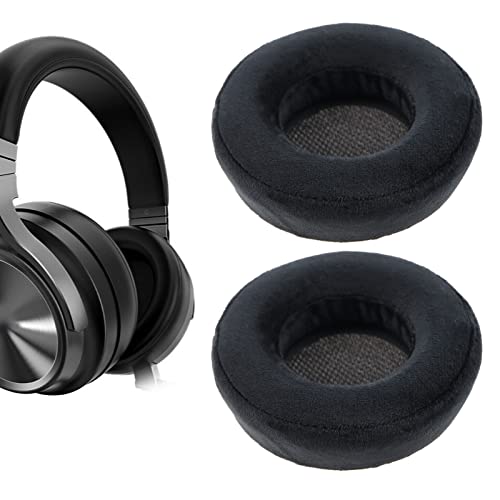 1 Pair Earpads Compatible with Corsair Virtuoso RGB Wireless SE Headphones Replacement Velour Memory Foam Ear Cushions Headset Repair Parts Black