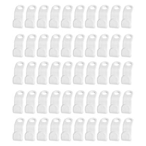 gretd 50pcs durable mini vertical arrangement for closet heavy duty rack holder clothes hanger connector hook (color : white, size : one size)