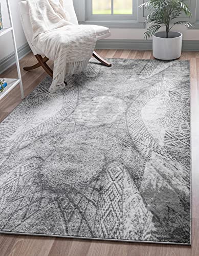 Rugs.com Monte Carlo Collection Rug – 5' x 8' Dark Gray Medium Rug Perfect for Living Rooms, Large Dining Rooms, Open Floorplans