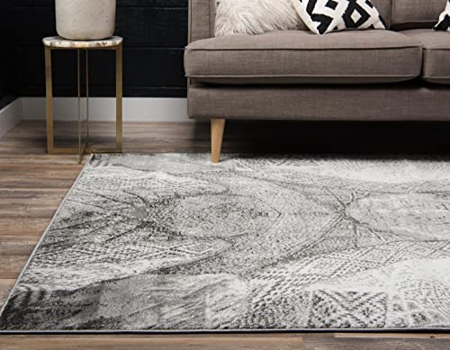 Rugs.com Monte Carlo Collection Rug – 5' x 8' Dark Gray Medium Rug Perfect for Living Rooms, Large Dining Rooms, Open Floorplans