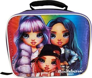 fast forward rainbow high insulated lunch bag (purple)