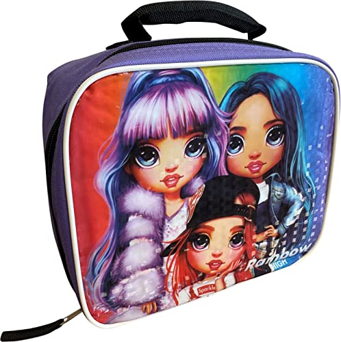 Fast Forward Rainbow High Insulated Lunch Bag (Purple)