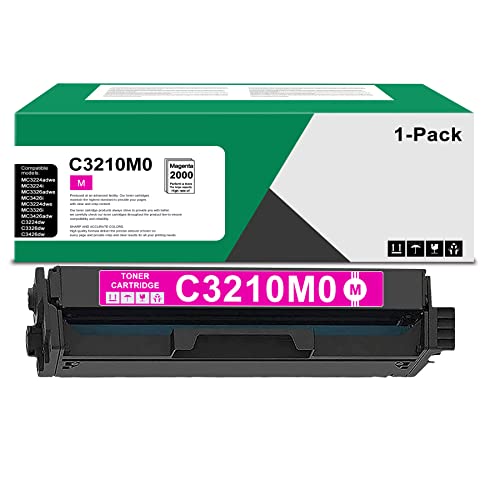 1 Pack Magenta C3224 C3210M0 Toner Cartridge: Compatible Replacement for LEXC3210M0 C3210M0 for MC3224adwe MC3224i MC3326adwe MC3426i MC3224dwe MC3326i MC3426adw C3326dw C3426dw Printer