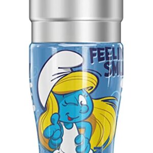 THERMOS The Smurfs OFFICIAL Smurfette Floral Feeling Smurfy STAINLESS KING Stainless Steel Travel Tumbler, Vacuum insulated & Double Wall, 16oz