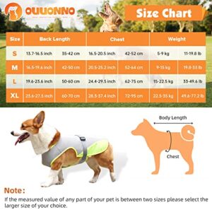 oUUoNNo Dog Cooling Vest,Cooling Vest for Dogs,Dog Cooling Jacket,Pet Cooling Vest,Breathable Mesh Ice Vest Adjustable Straps Cool Vest for Small Medium and Large Dogs (Medium, Grey)