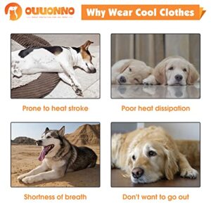 oUUoNNo Dog Cooling Vest,Cooling Vest for Dogs,Dog Cooling Jacket,Pet Cooling Vest,Breathable Mesh Ice Vest Adjustable Straps Cool Vest for Small Medium and Large Dogs (Medium, Grey)