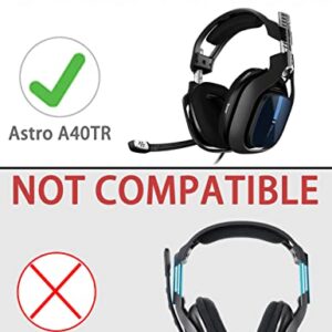 A40 TR Mod Kit – defean Replacement Earpads and Headband Compatible with Astro Gaming A40 TR Headset,Ear Cushions, Upgrade High-Density Noise Cancelling Foam, Added Thickness (Black Protein)