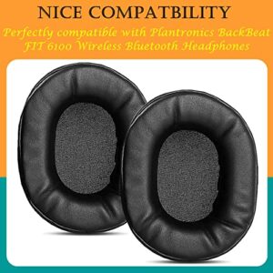 TaiZiChangQin FIT 6100 Upgrade Ear Pads Cushions Memory Foam Replacement Earpads Compatible with Plantronics BackBeat FIT 6100 Wireless Bluetooth Headphone