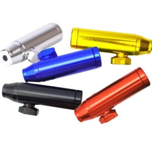 Snuff Bullet Sniffer 5PCS Aluminum Leak-Proof Sniffer Snorter Portable Powder Dispenser Storage Set