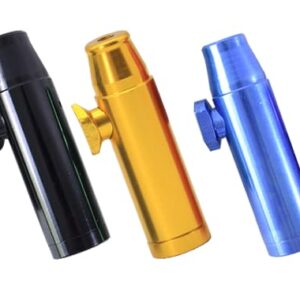 Snuff Bullet Sniffer 5PCS Aluminum Leak-Proof Sniffer Snorter Portable Powder Dispenser Storage Set