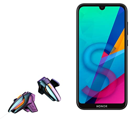 BoxWave Gaming Gear Compatible with Honor 8S (Gaming Gear by BoxWave) - Touchscreen QuickTrigger, Trigger Buttons Quick Gaming Mobile FPS for Honor 8S - Jet Black