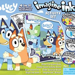 Bluey Imagine Ink 4-in-1 Activity Set with Magic Ink Books and a Mess Free Marker