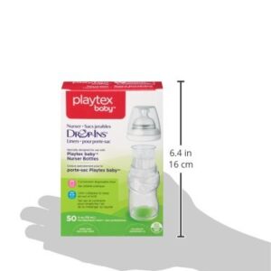 Playtex Baby Nurser Bottles Drop-Ins Recyclable Disposable Liners, Pre-Sterilized, 4 Oz, 50 Count