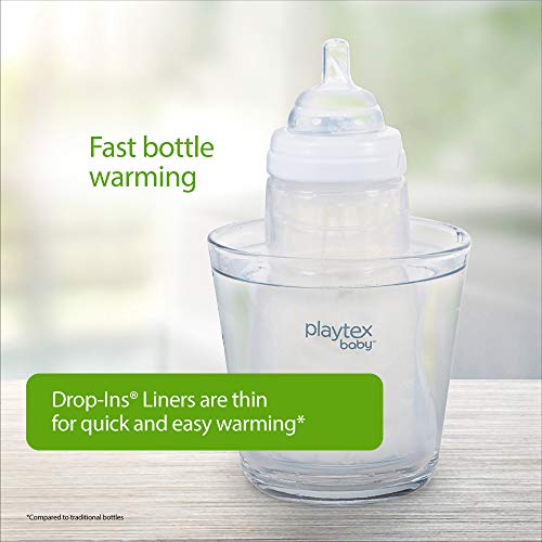 Playtex Baby Nurser Bottles Drop-Ins Recyclable Disposable Liners, Pre-Sterilized, 4 Oz, 50 Count