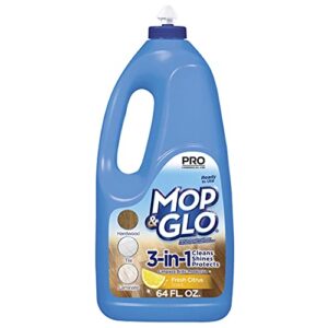 mop & glo professional multi-surface floor cleaner, fresh citrus scent, 64 oz