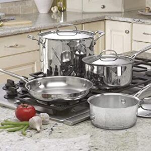 Cuisinart 7-Piece Cookware Set, Chef's Classic Stainless Steel Collection, 77-7P1