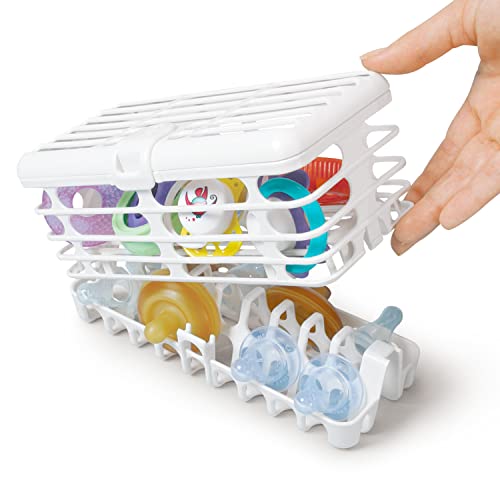 Prince Lionheart Made in USA High Capacity Dishwasher Basket for Infants Bottle Parts and Accessories 100 Percent Recycled Plastic