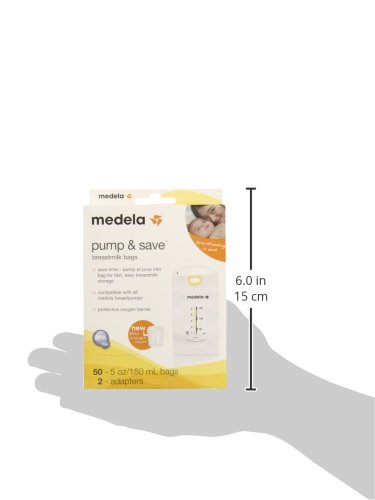 Medela Pump and Save Breast Milk Bags, 50 Count