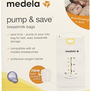 Medela Pump and Save Breast Milk Bags, 50 Count