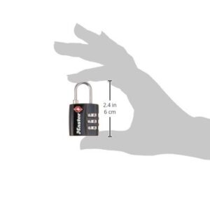 Master Lock 4680DBLK TSA-Approved Luggage Lock, 1-3/16-in. Wide, Black