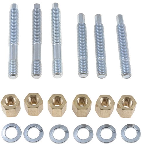 Dorman 03147 Front Exhaust Stud Kit 3/8-16 x 2-1/2 In. and 3/8-16 x 3-1/4 In. Compatible with Select Models