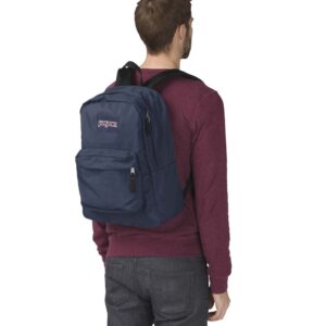 JanSport SuperBreak One Backpack Navy - Durable, Lightweight Bookbag with 1 Main Compartment, Front Utility Pocket with Built-in Organizer - Premium Backpack