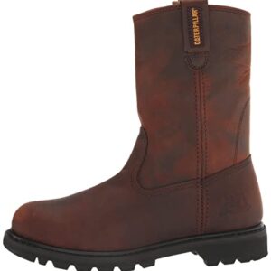 Cat Footwear Men's Revolver Pull-on Soft Toe Work Boot, Brown, 10