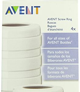 Philips AVENT BPA Free Classic Bottle Screw Rings, 4-Pack