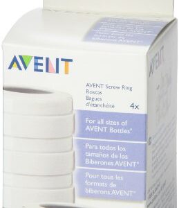 Philips AVENT BPA Free Classic Bottle Screw Rings, 4-Pack