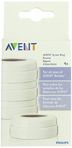 Philips AVENT BPA Free Classic Bottle Screw Rings, 4-Pack