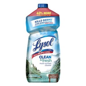 lysol multi-surface cleaner, sanitizing and disinfecting pour, to clean and deodorize, cool adirondack air, 40oz