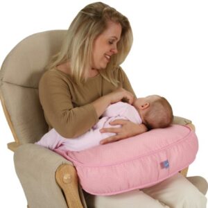 Leachco The Natural - Contoured Nursing Pillow - Pink Pin Dot