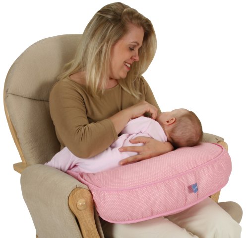 Leachco The Natural - Contoured Nursing Pillow - Pink Pin Dot