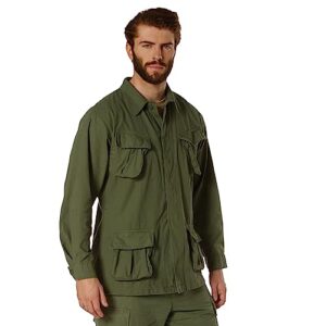 rothco r/s vintage vietnam fatigue shirt, olive drab, 3x