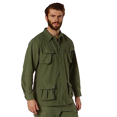 Rothco R/S Vintage Vietnam Fatigue Shirt, Olive Drab, 3X