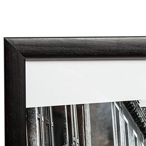 Hampton Frames Blackwood A4 (21x30cm) Black Pine Picture Poster Photo Frame Acrylic (Non Glass) PAWFA4BBLKX - 1PK