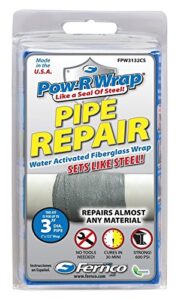 fiberglass repair kit, 3 x 132 in, gray