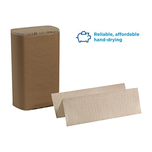 Pacific Blue Basic Recycled Multifold Paper Towels (Previously Branded Envision) by GP PRO (Georgia-Pacific) Brown 23304 250 Towels Per Pack 16 Packs Per Case